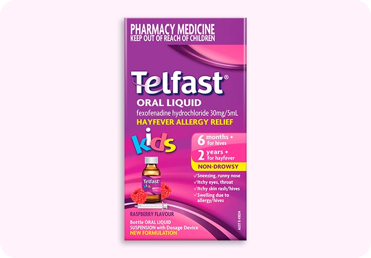 Telfast® Oral Liquid for Kids | Non-Drowsy Hayfever Relief