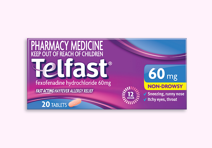 Telfast® 60mg Tablets | Non-Drowsy Allergy Relief